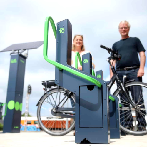 Highly secure smart bike parking station for personal bikes | Bikeep