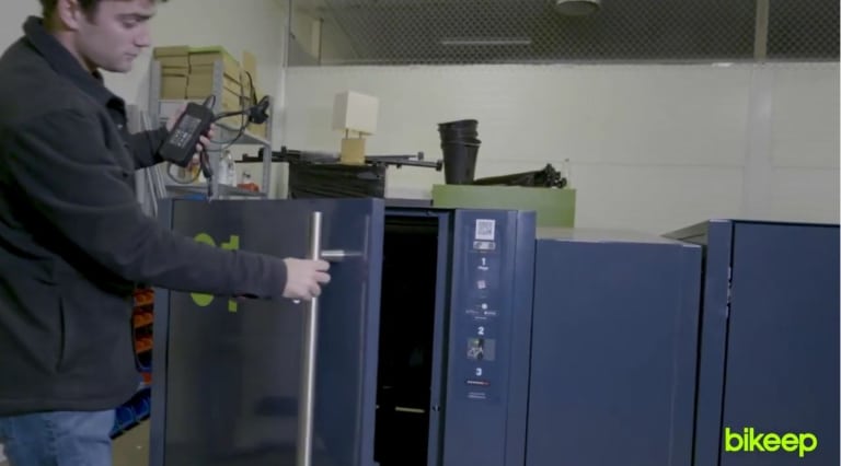 Smart Bike Lockers for outdoor, commercial and public use | Bikeep